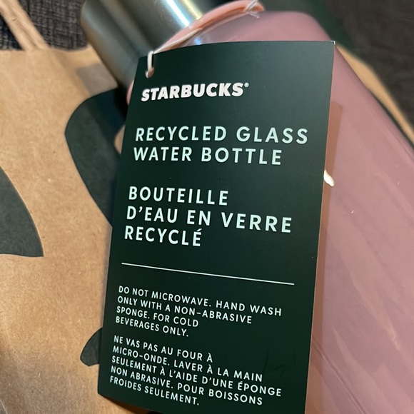 Starbucks | Kitchen | Bnwt Starbucks Recycled Glass Water Bottle Htf ...